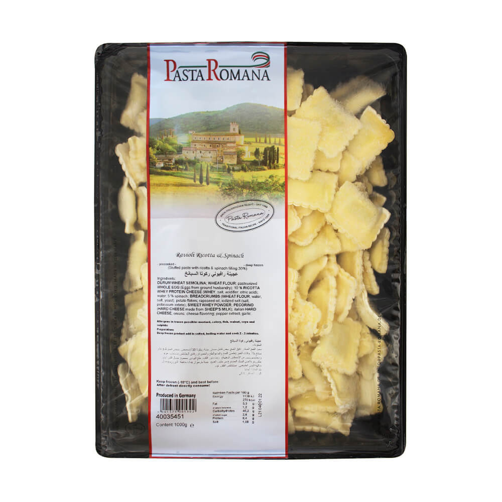 Pasta Romana Ravioli with Ricotta & Spinach | 21GS