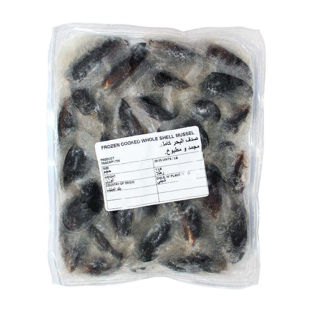 Whole Shell Mussel Cooked 20-35 | 21GS