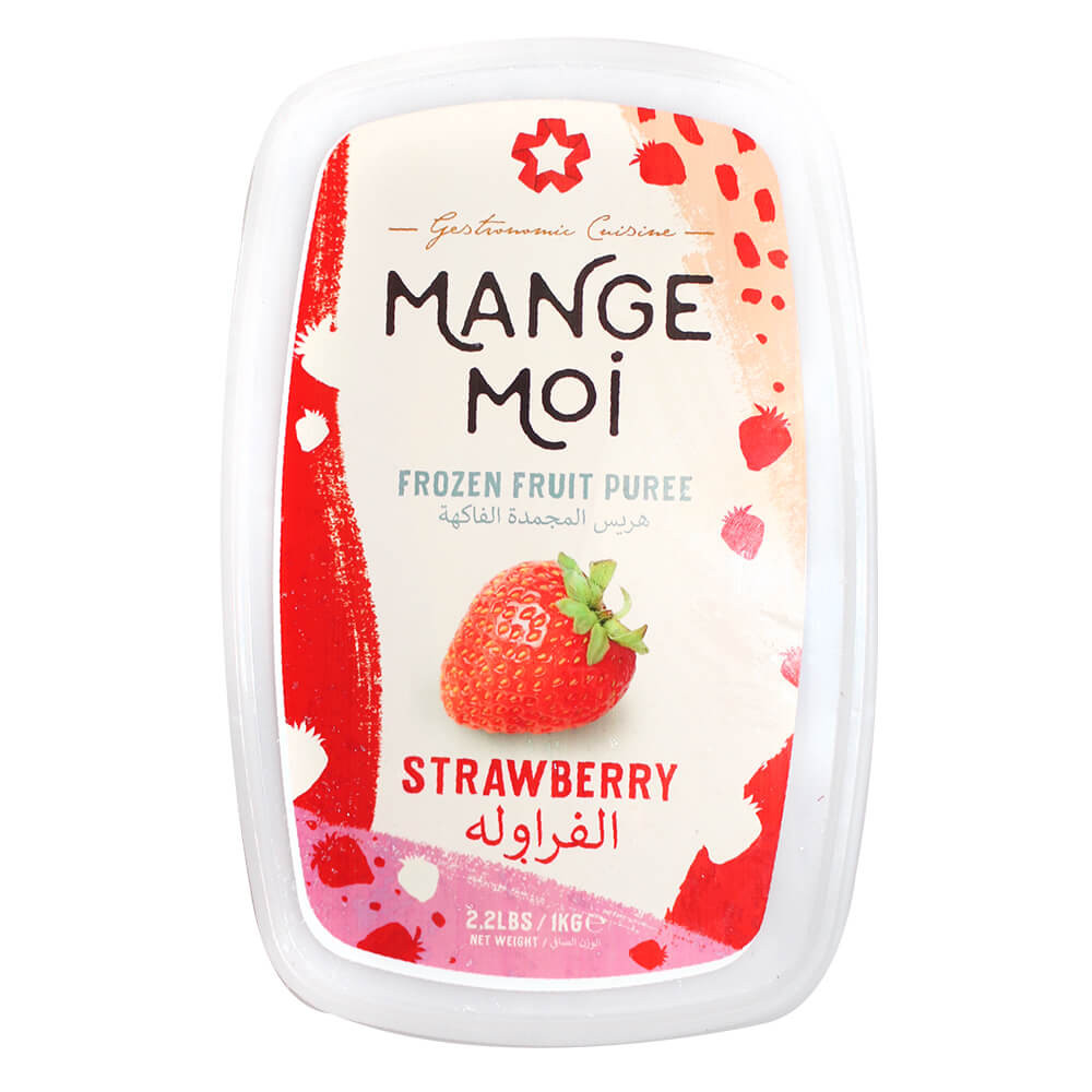 Mange Moi Strawberry Puree Frozen 1000g | 21GS