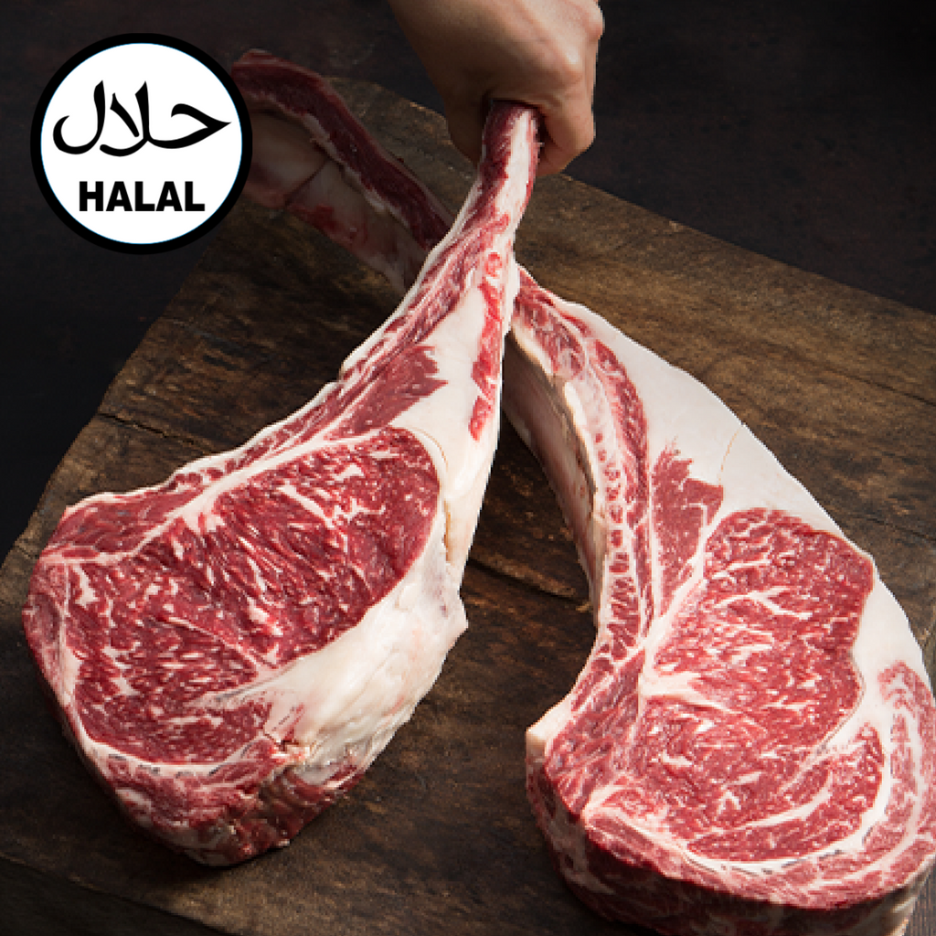 Halal Jack's Creek F2 Wagyu Beef OP Ribs Tomahawk MBS 8/9 ...